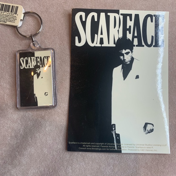 scarface | Accessories | Set Scarface Tony Pacino Keychain Decal ...